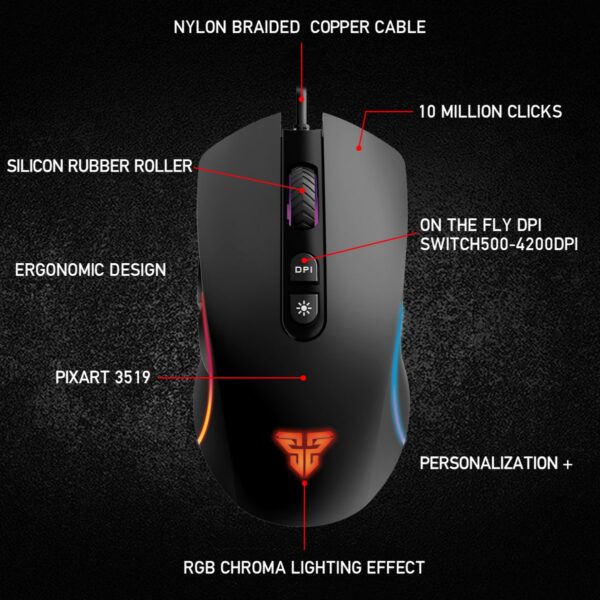 Fantech X16 V2 THOR II MACRO RGB GAMING MOUSE - Fantech Sri Lanka